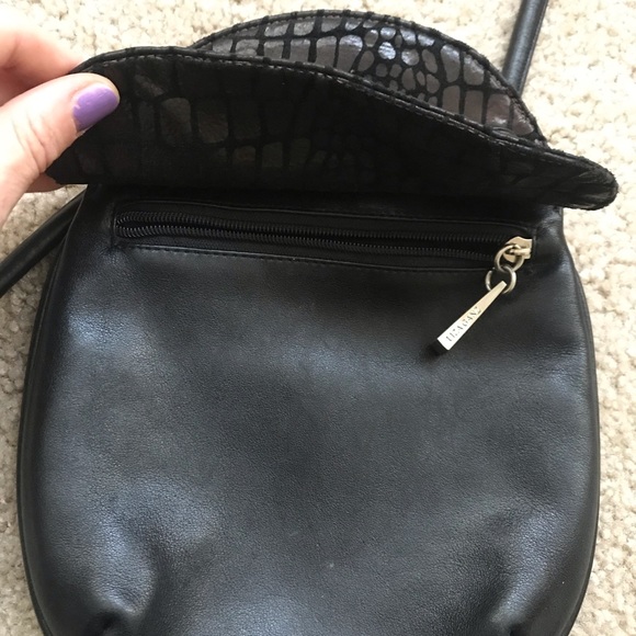 LIZA GANZ | Bags | Liza Ganz New York Black Leather Crossbodyrare ...